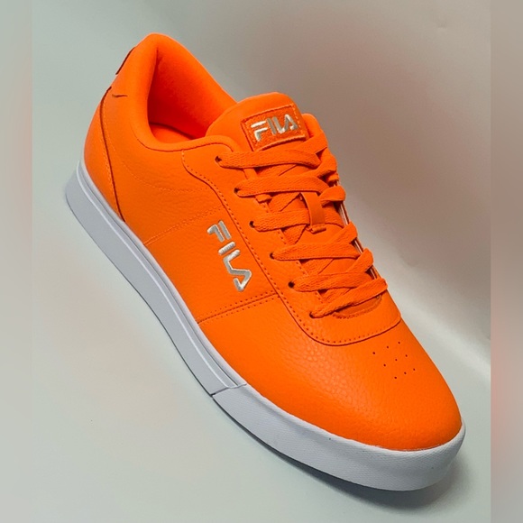 Fila | Shoes | Mens Fila Neon Impress Ll Orange White Sneakers Nwt ...
